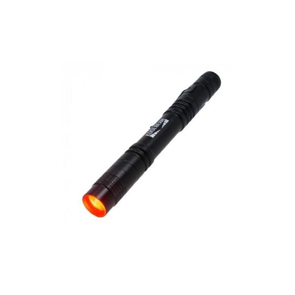 天体観測・昆虫採集・夜釣り・SOSなどにおすすめです。目の暗順応を妨げない、水中に届きにくく魚を刺激しにくい、昆虫の目には見えない、雨や霧の中で光が拡散しにくいなど、赤色光の特徴があります。