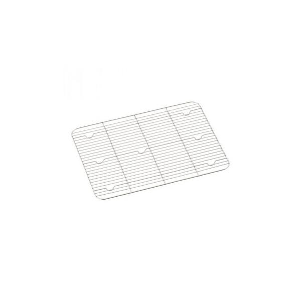 角バットにセットして、水切り・油切りや蒸し調理などに使えるアイテムです。網目が細かいため、小さめの食材も落ちにくく、効率的に水分を切ることができます。