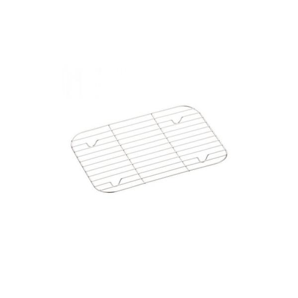 深型バットにぴったり合う18-8ステンレス製のアミ(網)です。水切り・油切り・蒸し調理・下処理など、調理の効率を高める業務用ツールとして、厨房でも家庭でも幅広く活躍します。