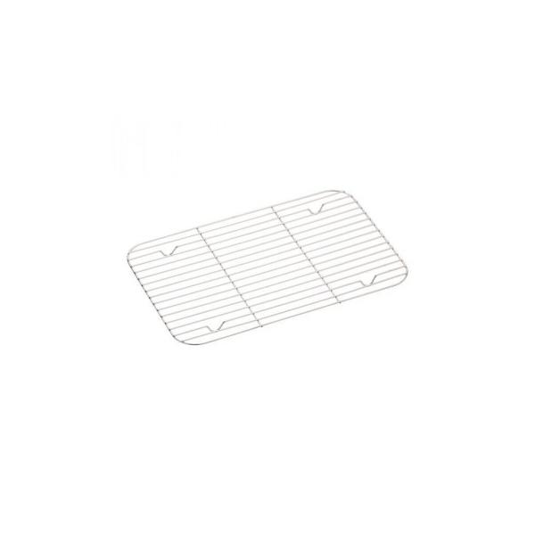 深型バットにぴったり合う18-8ステンレス製のアミ(網)です。水切り・油切り・蒸し調理・下処理など、調理の効率を高める業務用ツールとして、厨房でも家庭でも幅広く活躍します。