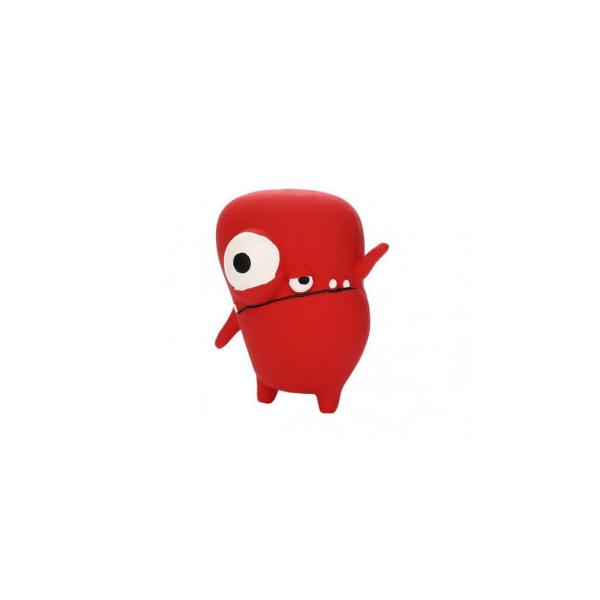 鮮やかな赤いボディに大きな一つ目が特徴の、とてもユニークなモンスターゴムおもちゃです。柔らかなラテックス素材でできているので、ワンちゃんが噛みつきやすく、安心して遊べます。ワンちゃんが噛みつくと、踊っているような楽しいポーズからプーピー音が...
