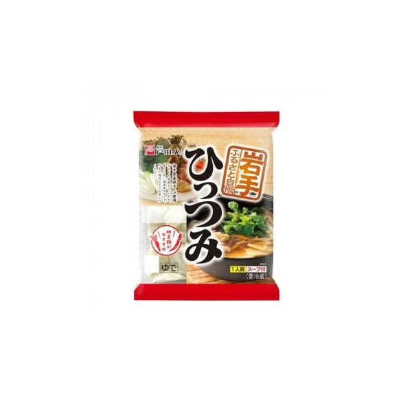 岩手県産鶏スープ使用。もちもち食感のひっつみと、香りの高い醤油味のスープです。野菜や鶏肉などでお楽しみください。