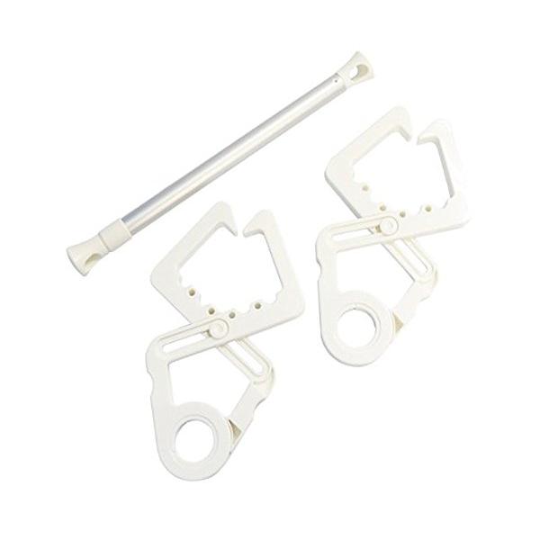 クロスフック 2個組ホワイト/約縦24×横14.2×奥行1.7cm/83510・Style:クロスフック 2個組・パッケージ個数:1・サイズ:幅37×奥行19×高さ4cm・重量:0.325kg・材質:クロスフック:本体/ポリプロピレン、バネ...