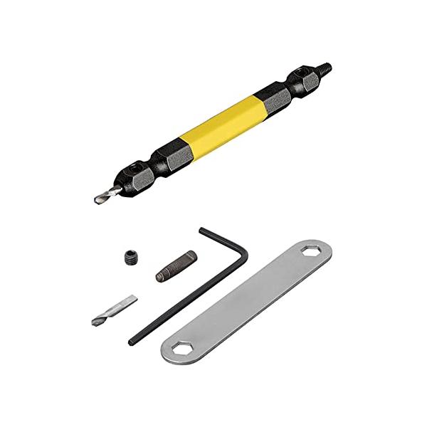 1本組イエロー/M3.5~5(全長85mm)/ANH-285・Size:M3.5~5(全長85mm)Style:1本組・パッケージ個数:1・セット内容:M3.5~5(+No.2相当)ネジ対応ビット(ロング85mm)、スペアドリル2mm、スペ...