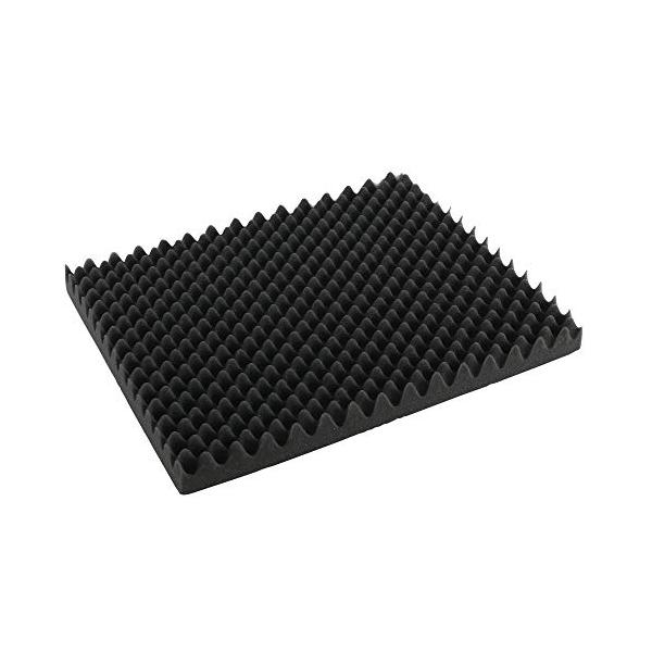 波ウレタン黒/粘着シールあり/B-242・Size:粘着シールありStyle:波ウレタン・パッケージ個数:1・あらゆる用途に対応可能なシール加工付の緩衝ウレタン・裏面にシール加工を施しているため、自由な形にカットしたり、複数枚重ねて使用した...