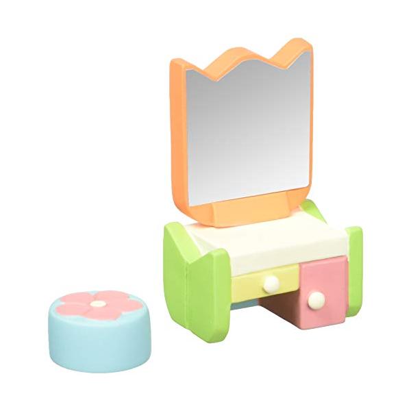 レトロおはなのドレッサー＆スツールセット/ドレッサー:40×30×h60mm スツール:φ23×h13/CY-79149・パッケージ個数:1・サイズ：ドレッサー:40×30×h60mm スツール:φ23×h13mm・材質：ポリレジン製・生産...