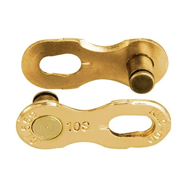 再利用可能な結合リンク。チタンゴールド/2 pairs/C10GR0000・パッケージ個数:1・互換性:KMC10スピードチェーン・シマノ10スピードチェーンに対応