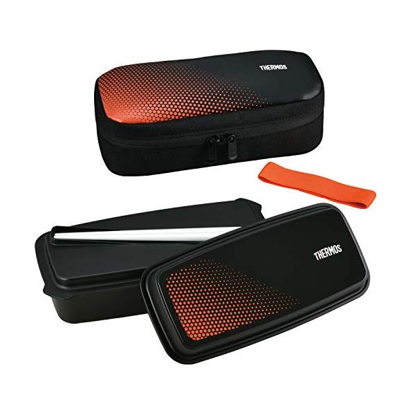 保冷ポーチ付きブラックオレンジ/600ml/DJO-600 BKOR・Color:ブラックオレンジStyle:保冷ポーチ付きPatternName:1段式・パッケージ個数:1・サイズ(約):21.5×10.5×6.5cm、本体重量(約):3...