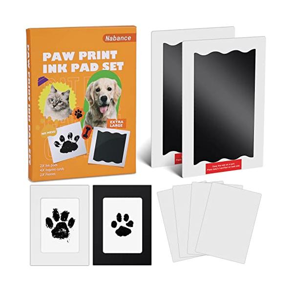 クリーンタッチのインクパッド、使いやすいブラック/2-Pack Large/JLAFB03USN1・Color:ブラックSize:2-Pack Large・?クリーンタッチの肉球プリントキット:このペットの肉球プリントプリントキットは、汚れ...