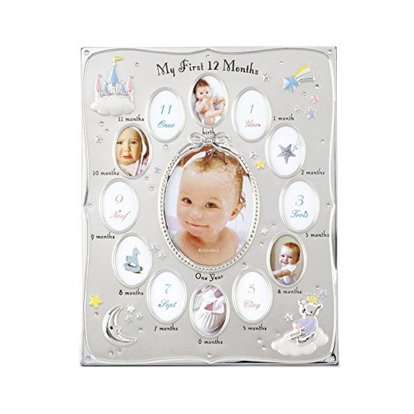 シルバー/1個 (x 1)/KP-31142・パッケージ個数:1・12ヶ月の成長を一つのフレームに・本体サイズ 23×28×1.5cm・製造国 中華人民共和国・素材 スチール(シルバーメッキ)、クリスタルラインストーン、ガラス・方法:卓上用...