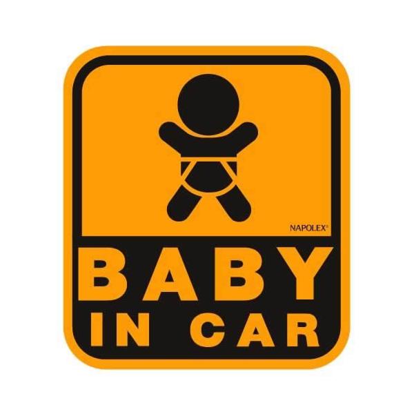 04)マグネット・外貼り「BABY IN CAR」/1個 (x 1)/SF-32・Color:「BABY IN CAR」Style:04)マグネット・外貼り・パッケージ個数:1・外貼りのマグネットタイプです。・材質:マグネットシート