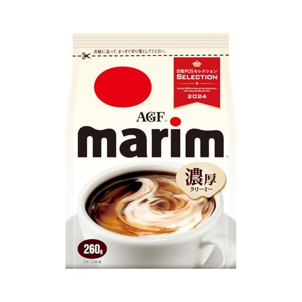 -/260g 12袋/-・Size:260g 12袋・パッケージ個数:12・メーカー名：AGF・ブランド名:マリーム・商品タイプ:クリーミングパウダー・原産国:日本・原材料:水あめ(国内製造)、植物油脂、食塩、乳等を主要原料とする食品 / ...