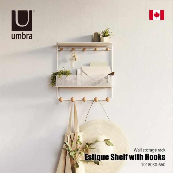 トップトレイが組み込まれたパンチング金属バスケットと、鍵、メール、ジャケット、バッグ、その他の日常の必需品を収納するための10個のフックを備えたエントランスなどに最適な収納アイテムです。外出時や帰宅時に習慣的な整理整頓が可能。ミニマルでシン...