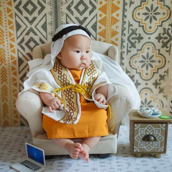 ?カテゴリ: 子供用パフォーマンスウェア、ダンスウェア?性別: 男性?スタイル: エスニック?柄: キャンディ?生地: 化学繊維?生地加工: 柔軟加工?対象年齢: 新生児(0〜1歳、身長80cm以下)