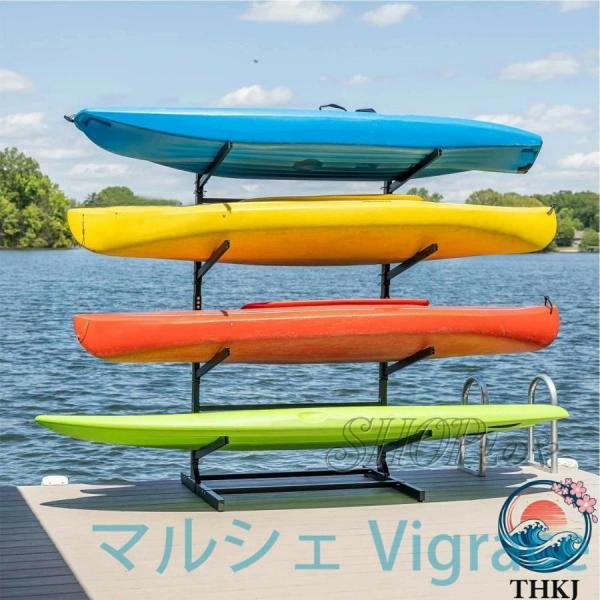 ? 【自立式カヤック収納ラック】当社の自立式カヤック収納ラックは、カヤック、カヌー、パドルボード、サーフボードなど、あらゆる種類の水上車両を収納できます。縦置き式のカヤック収納ラックは場所を取らず、ギアを縦に積み重ねることでスペースを節約で...