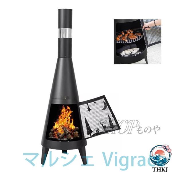 ? 【多機能薪ストーブ 】家庭用暖炉の黄金比の先細炉空洞は、煙突の上部から効果的に排出できるだけでなく、煙突によって生成される吸引により、薪の燃焼効率を大幅に向上させ、二次燃焼を促進し、それによってより高い給与を提供できます。熱量の火力と煙...