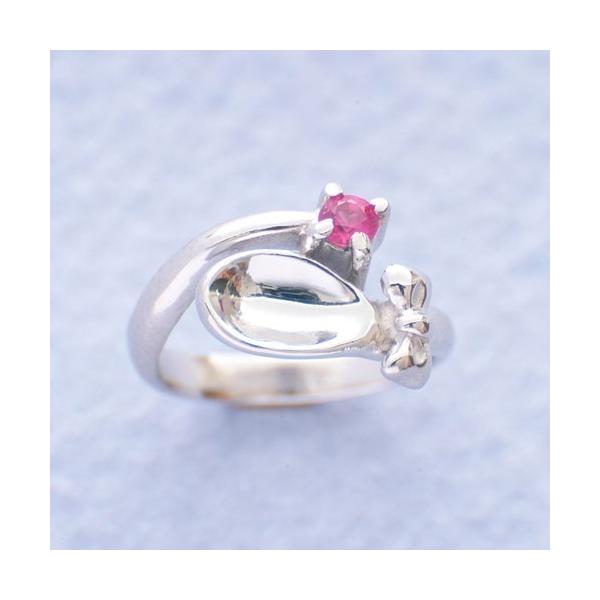 銀のスプーンベビーリング＜基本セット＞プレゼント・記念日ギフト・出産祝いにおすすめです。送料無料 刻印10文字まで無料   素　材:SILVER(ロジウムメッキ) 大きさ:内径9mm　最大幅6mm 石の種類:天然石 石の大きさ:約2mm納　...