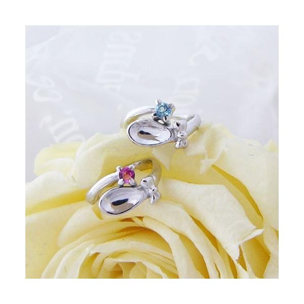 銀のスプーンベビーリング＜基本セット＞プレゼント・記念日ギフト・出産祝いにおすすめです。送料無料 刻印10文字まで無料 素　材:SILVER(ロジウムメッキ) 大きさ:内径9mm　最大幅6mm 石の種類:天然石 石の大きさ:約2mmチェーン...