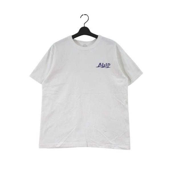 サイズ：表記M-肩幅49cm、身幅52cm、着丈64cm、袖丈20cmカラー：ホワイトコンディション：Bランク-襟・袖口裏・右脇汚れ素材：コメント：ALWAYTH オルウェイズ keep your world T-shirts - Excl...