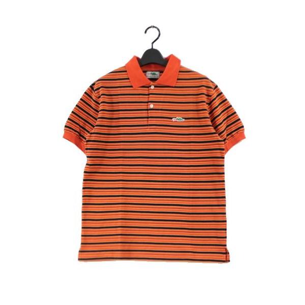 サイズ：表記S-肩幅47cm、身幅52cm、着丈67cm、袖丈22cmカラー：オレンジコンディション：Sランク素材：綿100％コメント：Braggin'Dragon  × TheThree Robbers 21SS POLO SHIRT H...