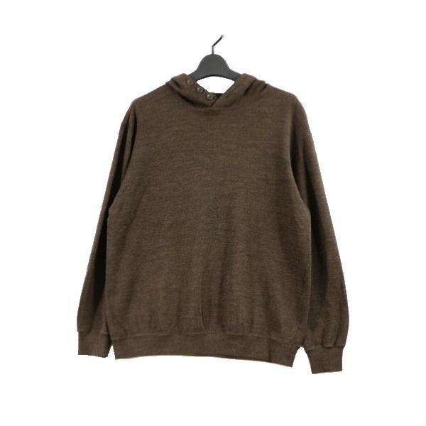 サイズ：表記S-肩幅50cm、身幅54cm、着丈61cm、袖丈56cmカラー：ブラウンコンディション：Bランク素材：毛100%コメント：BROWNby2-tacs × Moonlight gear 21AW BAA 3 MERINO HOO...