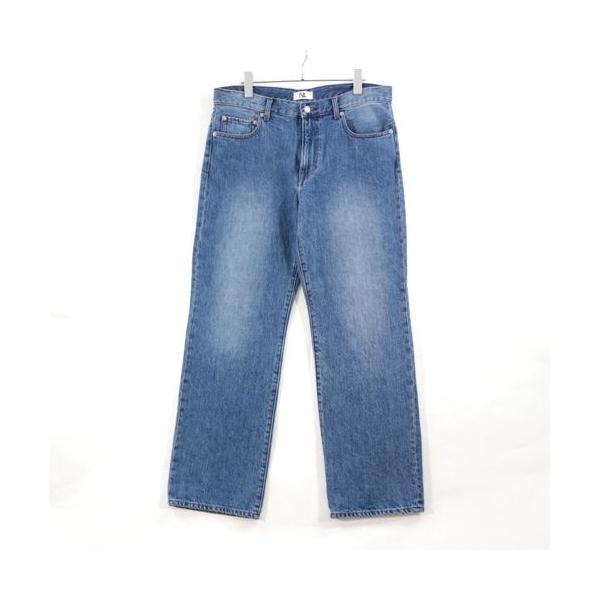 サイズ：表記29-ウエスト88cm、股上28cm、股下73cm、わたり幅28cm、裾幅21cmカラー：インディゴコンディション：Bランク素材：綿100%コメント：MTOR ムウトアール デニムパンツ MUS020110B