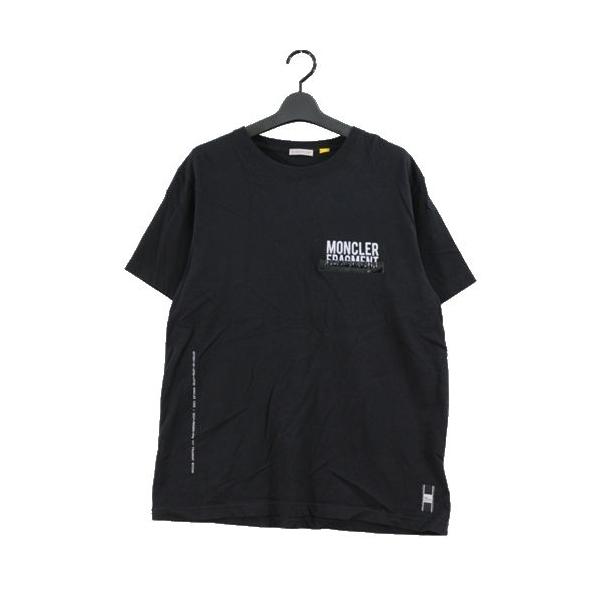 サイズ：表記M-肩幅47cm、身幅53cm、着丈68cm、袖丈21.5cmカラー：ブラックコンディション：Bランク-首元タグカット素材：綿100％コメント：MONCLERGENIUS モンクレール ジーニアス Fragment MAGLIA...