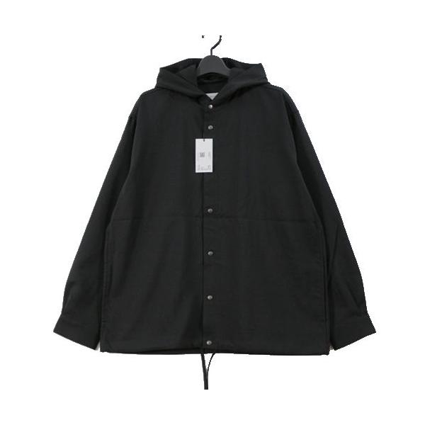 サイズ：表記2-肩幅52cm、身幅61cm、着丈71cm、袖丈61cmカラー：ブラックコンディション：Sランク素材：ポリエステル100％コメント：PERSPROJECTS パースプロジェクト HANSSON SHIRTS PRAKA ハンソ...