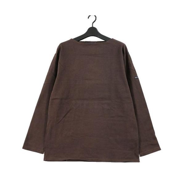 サイズ：表記5-肩幅48cm、身幅51cm、着丈68cm、袖丈56cmカラー：ブラウンコンディション：Bランク素材：コットン100%コメント：SAINTJAMES セントジェームス OUESSANT SOLID ウェッソンソリッド カットソ...