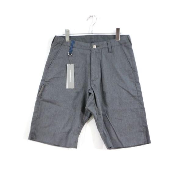 サイズ：表記1-ウエスト79cm、股上27cm、股下29.5cm、わたり幅34cm、裾幅26cmカラー：グレーコンディション：Sランク素材：ポリエステル65% コットン35%コメント：uniformexperiment ユニフォームエクスペ...