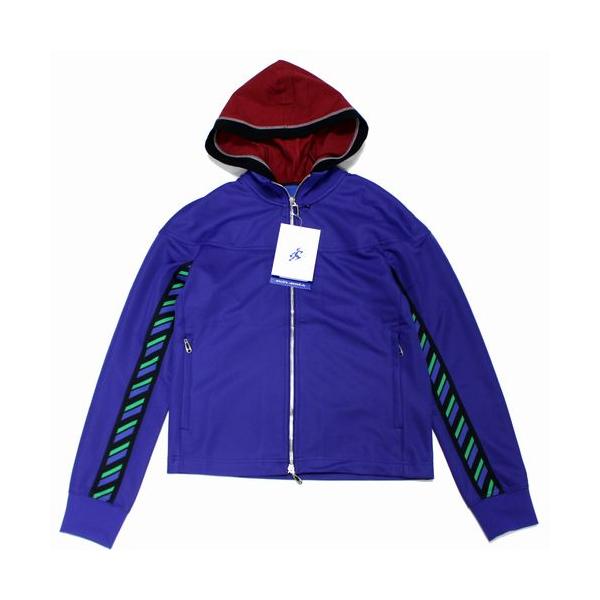 サイズ：表記XS-身幅48cm、着丈60cm、裄丈86cmカラー：ブルー系コンディション：Sランク素材：ポリエステル100％コメント：asics NOVALIS アシックス ノバリス Kiko Kostadinov Studio STYRA...