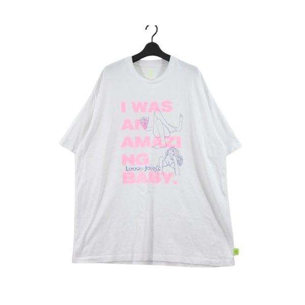 サイズ：表記XL-肩幅54cm、身幅64cm、着丈78cm、袖丈26cmカラー：ホワイトコンディション：Bランク素材：コットン100%コメント：LOOSEJOINTS ルーズジョインツ 24AW CARLOS NUNEZ - AMAZING...