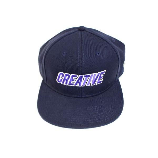 サイズ：表記なしカラー：ネイビーコンディション：Cランク-ツバ裏、内回り汚れ素材：-コメント：CreativeDrugStore クリエイティブドラッグストア 2025 CREATIVE Logo Cap ロゴキャップ