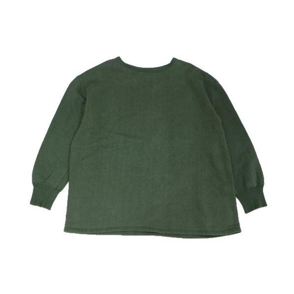 サイズ：表記5-肩幅60cm、身幅63cm、着丈69cm、袖丈55cmカラー：グリーンコンディション：Cランク-色褪せ、型崩れ素材：コメント：BelgianArmy ベルギー軍 70s ABL 1970 BTB スウェット