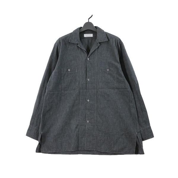 サイズ：表記2-肩幅49cm、身幅63cm、着丈79cm、袖丈62cmカラー：グレーコンディション：Bランク-サイズタグほつれ素材：綿100%コメント：MAATEE&amp;SONS マーティーアンドサンズ 21AW WORK SHIRTS...