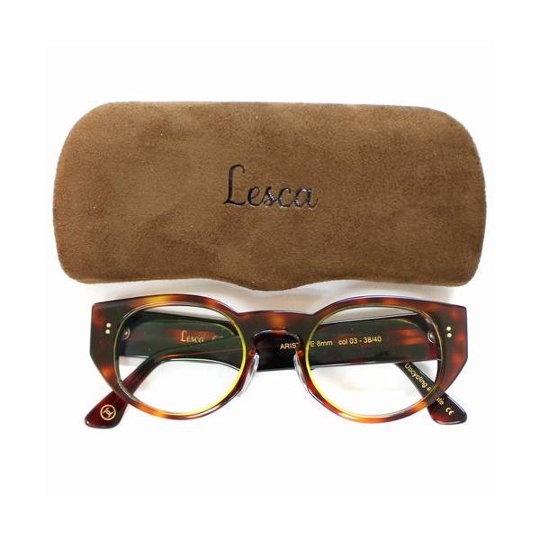 サイズ：表記なし−レンズ4.8cm×4cm、ブリッジ2.5cm、テンプル15cmカラー：ブラウンコンディション：Bランク素材：コメント：LescaLUNETIER レスカ ルネティエ 60周年記念モデル Upcycling acetate ...