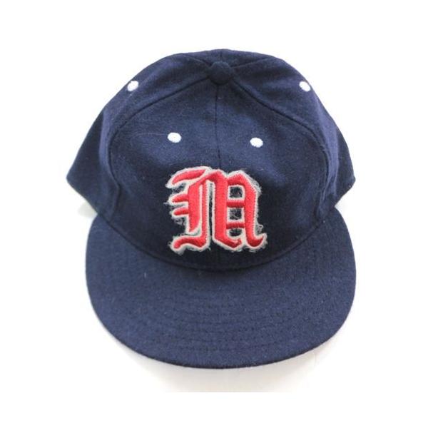 サイズ：表記7 1/4-ツバ約7cm、頭周り約58cmカラー：ネイビーコンディション：Sランク素材：毛100%コメント：COOPERSTOWNBALLCAP クーパーズタウンボールキャップ BB CAP MEMPHIS CHICKS NAV...