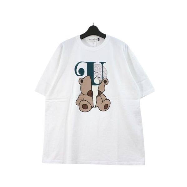 サイズ：表記4-肩幅55cm、身幅59cm、着丈71cm、袖丈23.5cmカラー：ホワイトコンディション：Sランク素材：コットン100%コメント：UNDERCOVER アンダーカバー 25SS TEE BRAIN U BEAR Tシャツ U...