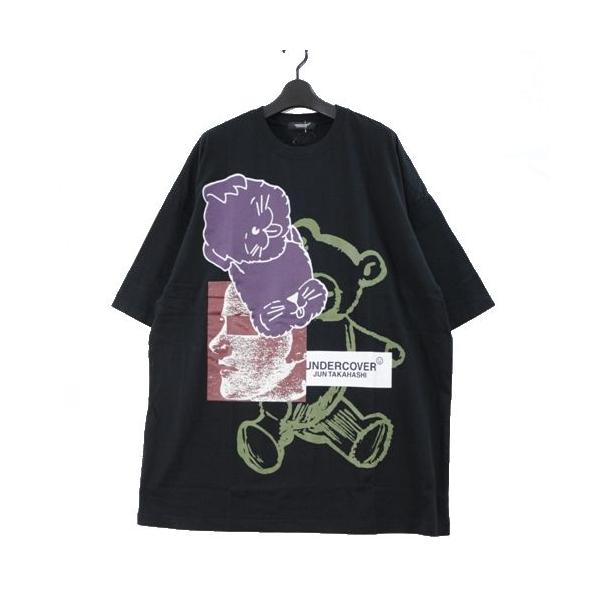 サイズ：表記3-肩幅64cm、身幅65cm、着丈80cm、袖丈26cmカラー：ブラックコンディション：Sランク素材：コットン100%コメント：UNDERCOVER アンダーカバー 25SS COLLAGE BEAR BIGTEE ビッグ T...
