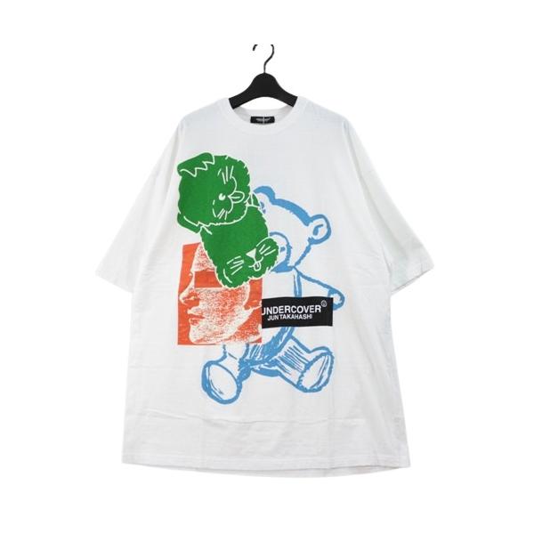 サイズ：表記3-肩幅63cm、身幅64cm、着丈80cm、袖丈26cmカラー：ホワイトコンディション：Sランク素材：コットン100%コメント：UNDERCOVER アンダーカバー 25SS COLLAGE BEAR BIGTEE ビッグ T...
