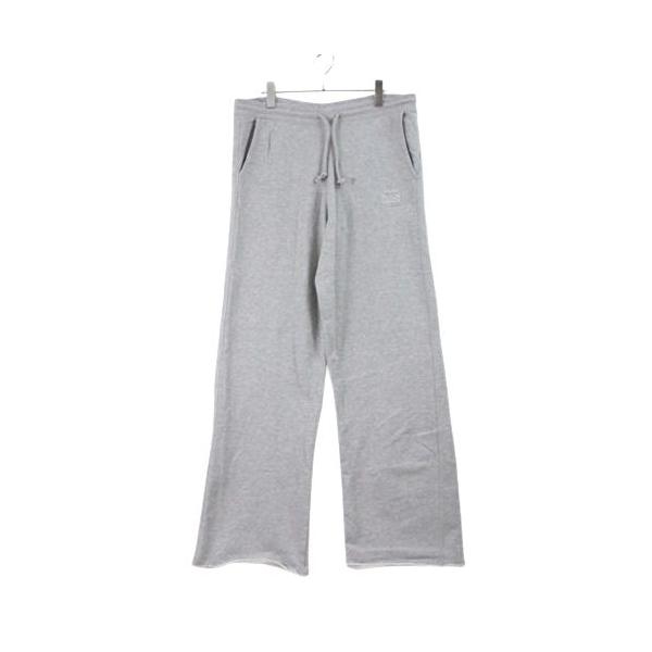 サイズ：表記S-ウエスト88cm、股上34cm、股下78cm、わたり幅32cm、裾幅26cmカラー：グレーコンディション：Bランク-裾上シミ素材：綿100%コメント：MAISONSPECIAL × GANNI 23AW スウェットパンツ 2...