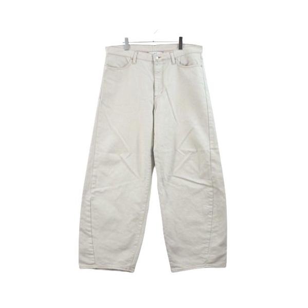 サイズ：表記XL-ウエスト96cm、股上31cm、股下76cm、わたり幅37cm、裾幅26cmカラー：ナチュラルコンディション：Bランク-ウエスト・裾汚れ素材：綿100％コメント：417EDIFICE フォーワンセブン エディフィス 25A...