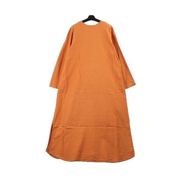 サイズ：表記38-肩幅45cm、身幅59cm、着丈132cm、袖丈64cmカラー：オレンジコンディション：Bランク-フロント中央毛羽立ち・汚れ素材：コットン100%コメント：CITYSHOP シティショップ 22SS ASA/C KAFTA...