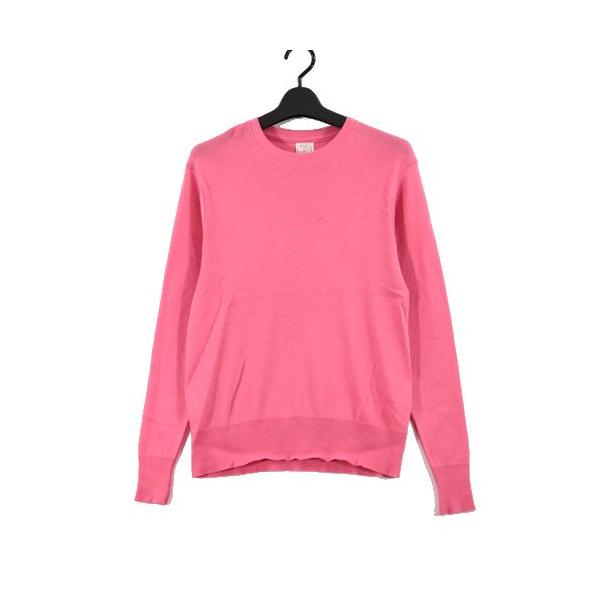 サイズ：表記2-肩幅38.5cm、身幅48cm、着丈59cm、袖丈60cmカラー：ピンクコンディション：Aランク素材：綿100％コメント：gicipi ジチピ FRAGORA フラーゴラ ソフトコットン クルーネック ニット 2311A