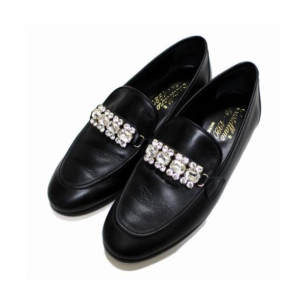 サイズ：表記37カラー：ブラックコンディション：Bランク-履きジワ素材：-コメント：CASTELLANO カステラーノ Spick＆Span 別注 23SS ビジューローファー 23093210003010 定価￥39600 BOX