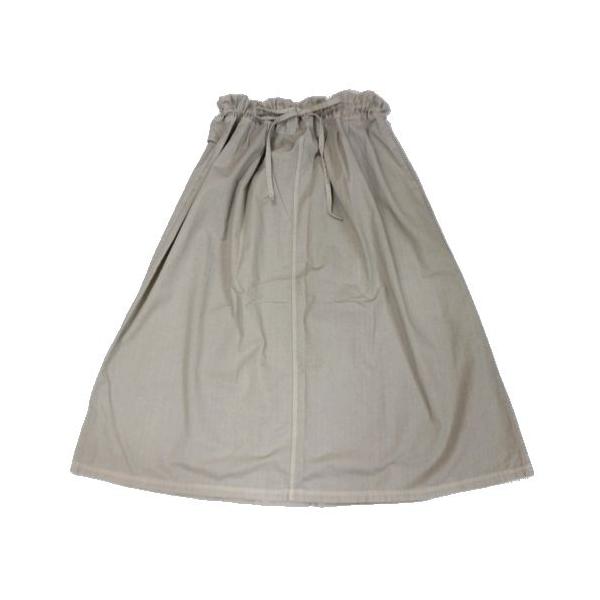 サイズ：表記1-ウエスト最大108cm、丈85cmカラー：ベージュコンディション：Aランク素材：綿100%コメント：ARMEN アーメン 製品加工スカート