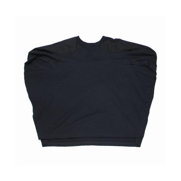 サイズ：表記M-裄丈46cm、身幅80cm、着丈67.5cmカラー：ブラックコンディション：Aランク-柔軟剤匂いあり素材：コットン100%コメント：nagonstans ナゴンスタンス 24AW rund pullover ラウンドブルオー...