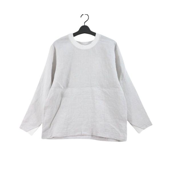 サイズ：表記S-肩幅45cm、身幅55cm、着丈61cm、袖丈53cmカラー：オフホワイトコンディション：Sランク素材：リネン100％コメント：ASEEDONCLOUD アシードンクラウド 25SS Handwerker CREW NECK...