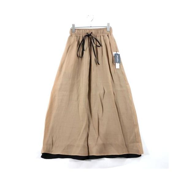 サイズ：表記F-ウエスト64〜cm、丈95cmカラー：ブラックコンディション：Sランク素材：リヨセル68% ポリエステル32%コメント：unnumber アンナンバー 24SS Othello リヨセルリバーシブルマキシスカート U4502...