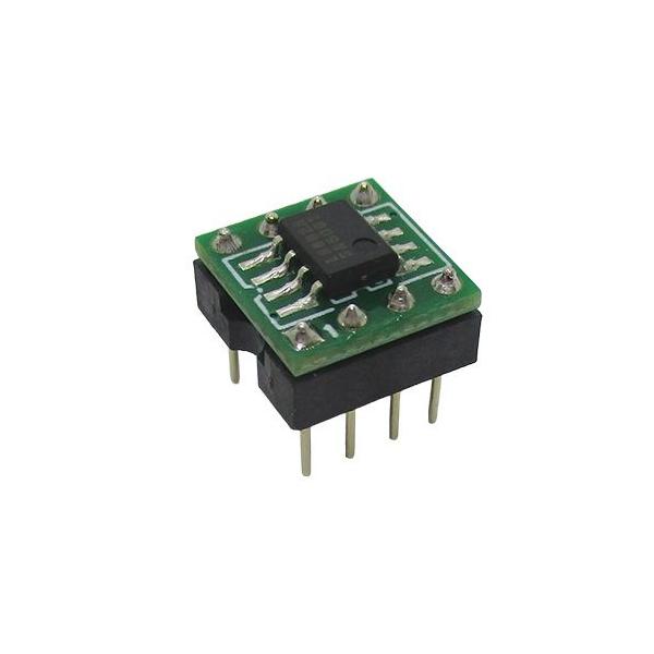 メーカー：日清紡マイクロデバイス　　　　　（JRC　新日本無線）SOP8ピンからDIP8ピンに変換してあります。２回路J-FET入力高音質オペアンプ■主な仕様・回路数　　　：2回路・動作電源電圧：±3V 〜 ±22V・消費電流　　：8mA(...